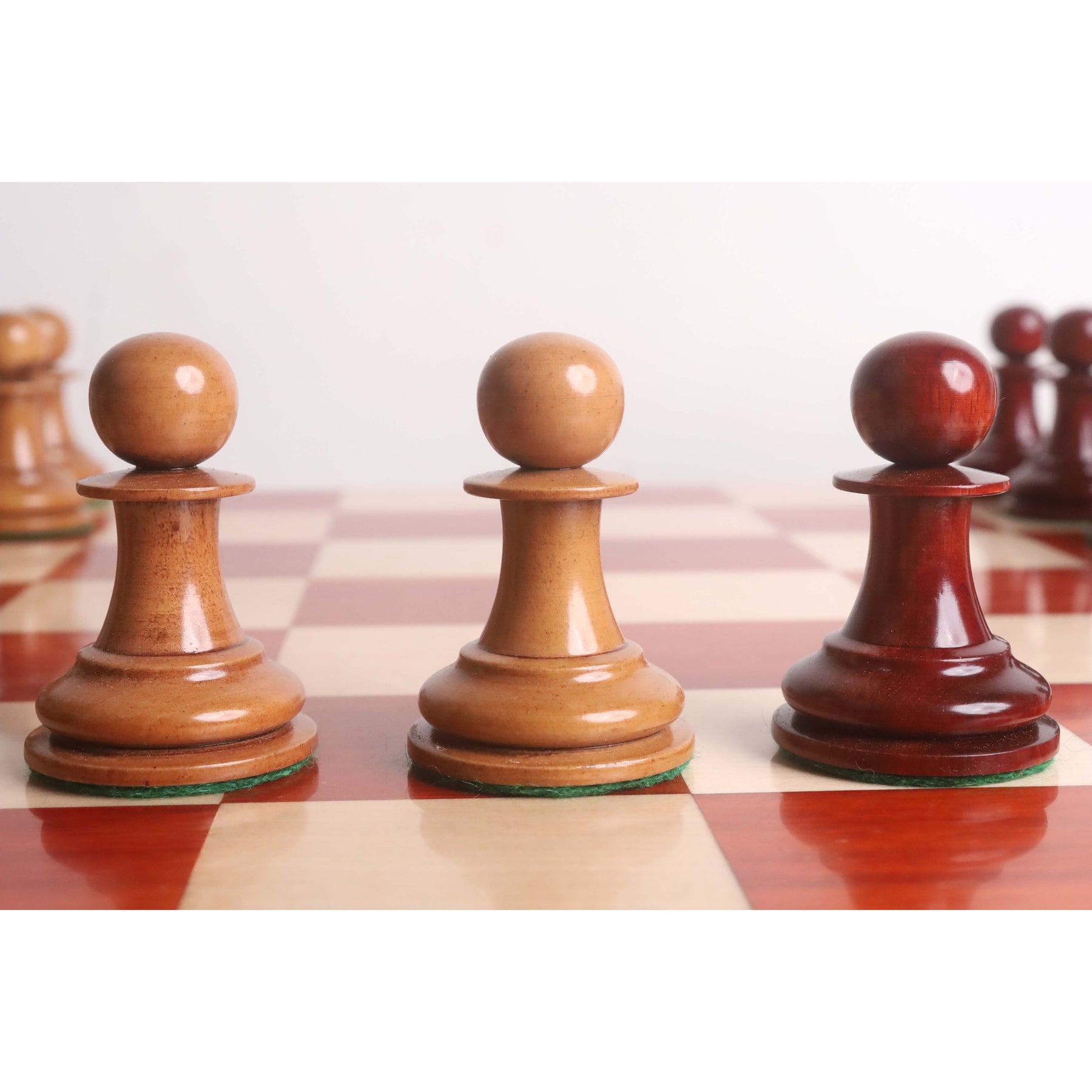 1849 Original Staunton Chess Set- Chess Pieces Only- Lacquered Distres