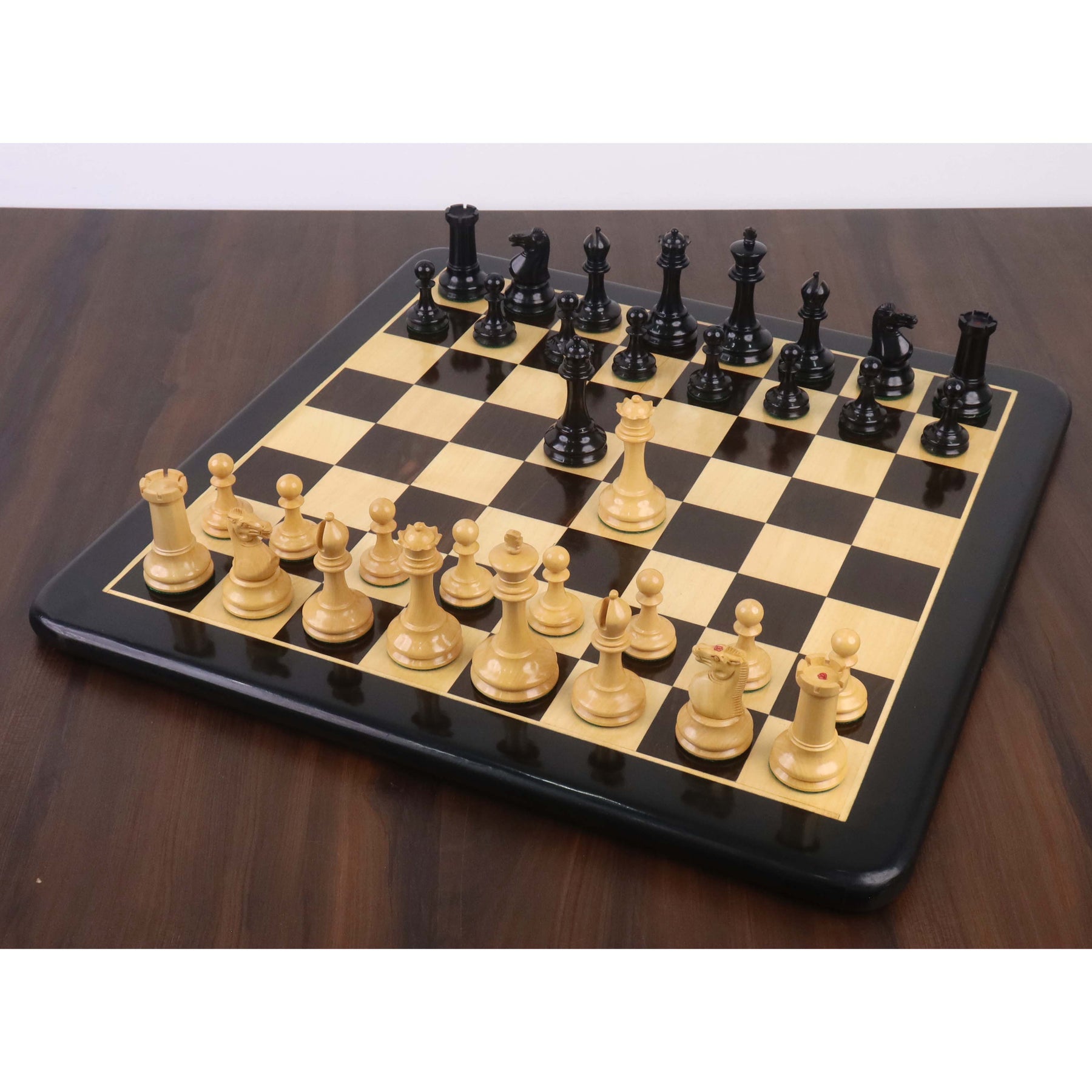 Slightly Imperfect 3.5" Circa 1856 Anderssen Dropjaw Staunton Chess Se