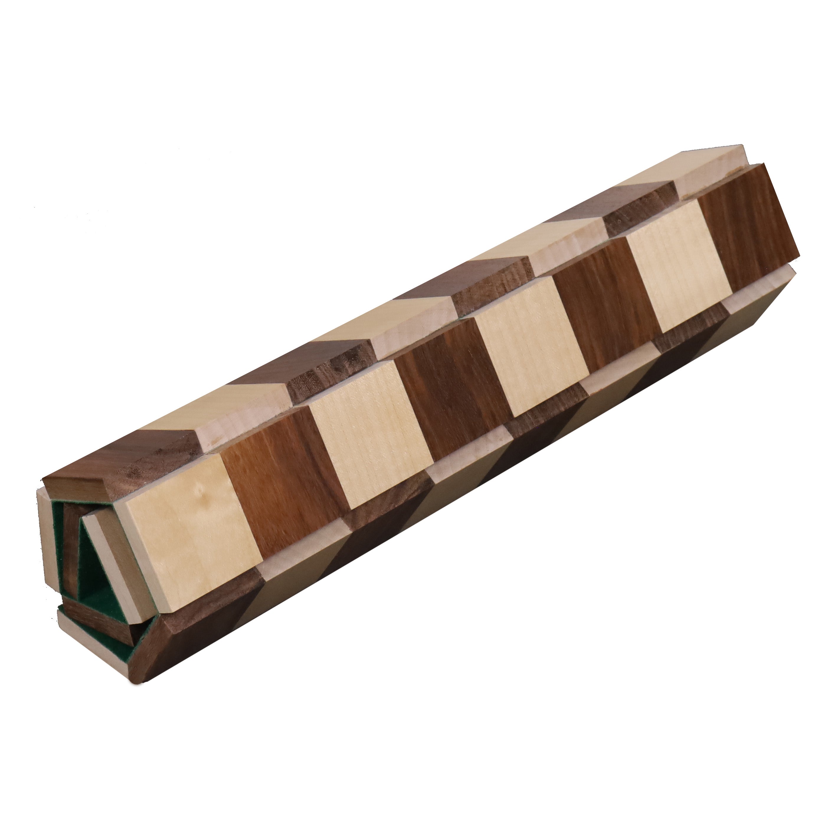 Slightly Imperfect 13'' Solid Wood Roll Up Travel chess board made in