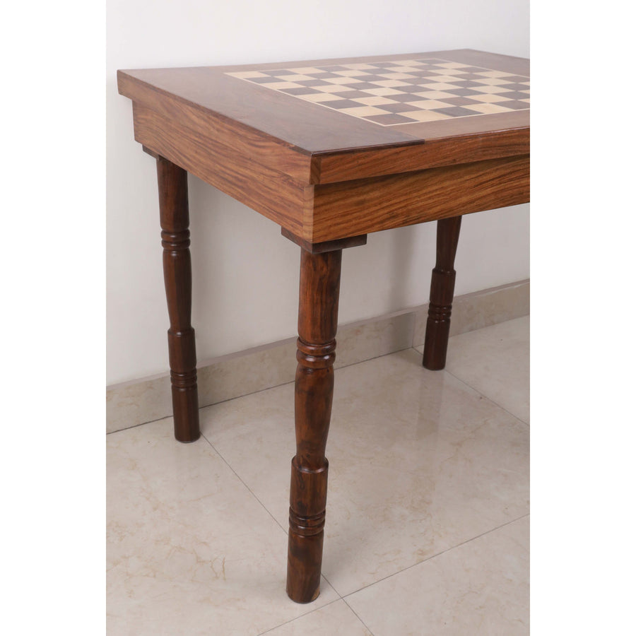 24" Chessmaster's Series Chess Board Table with Drawers - 27" Height-