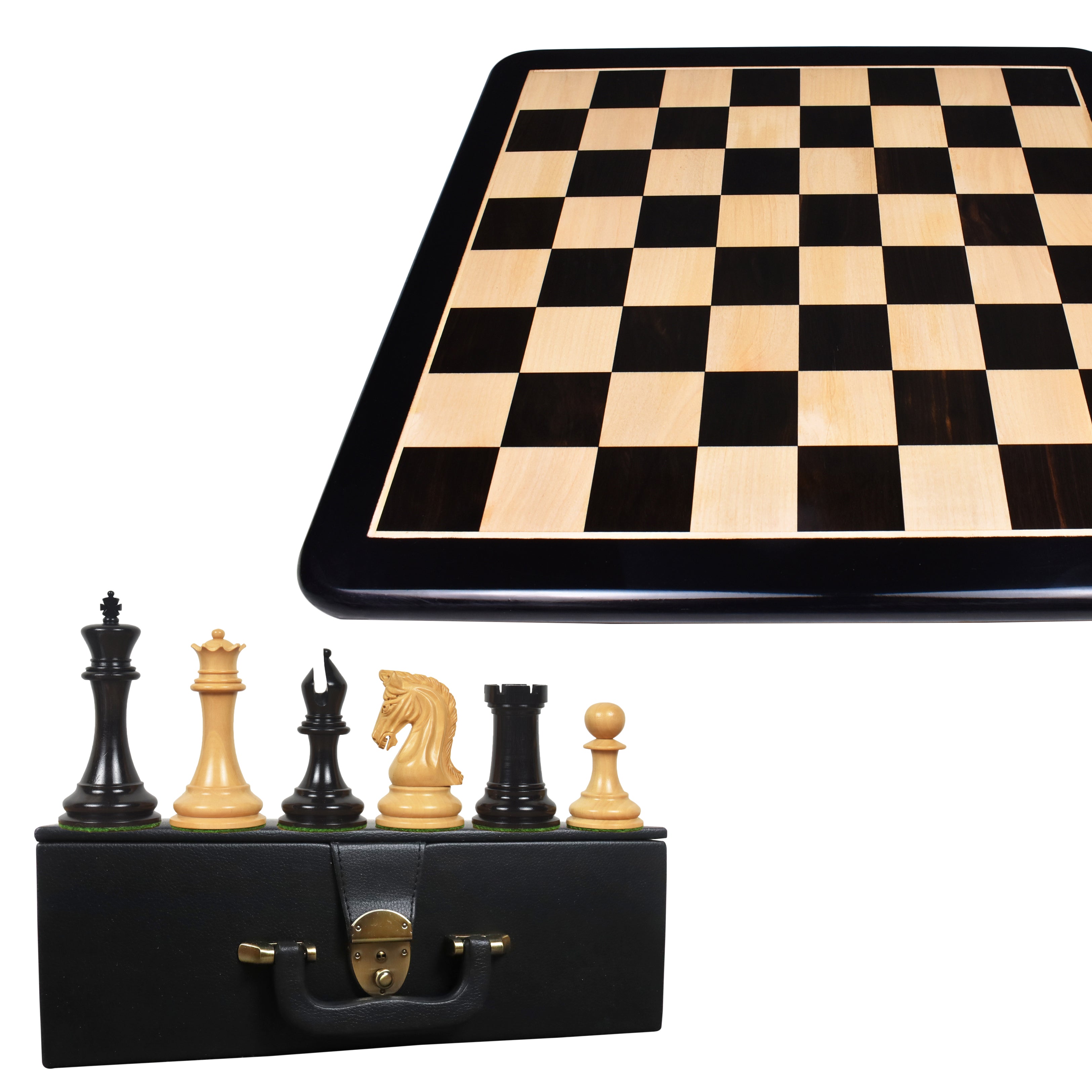 2016 Sinquefield Reproduced Staunton Chess Pieces, Board & Box