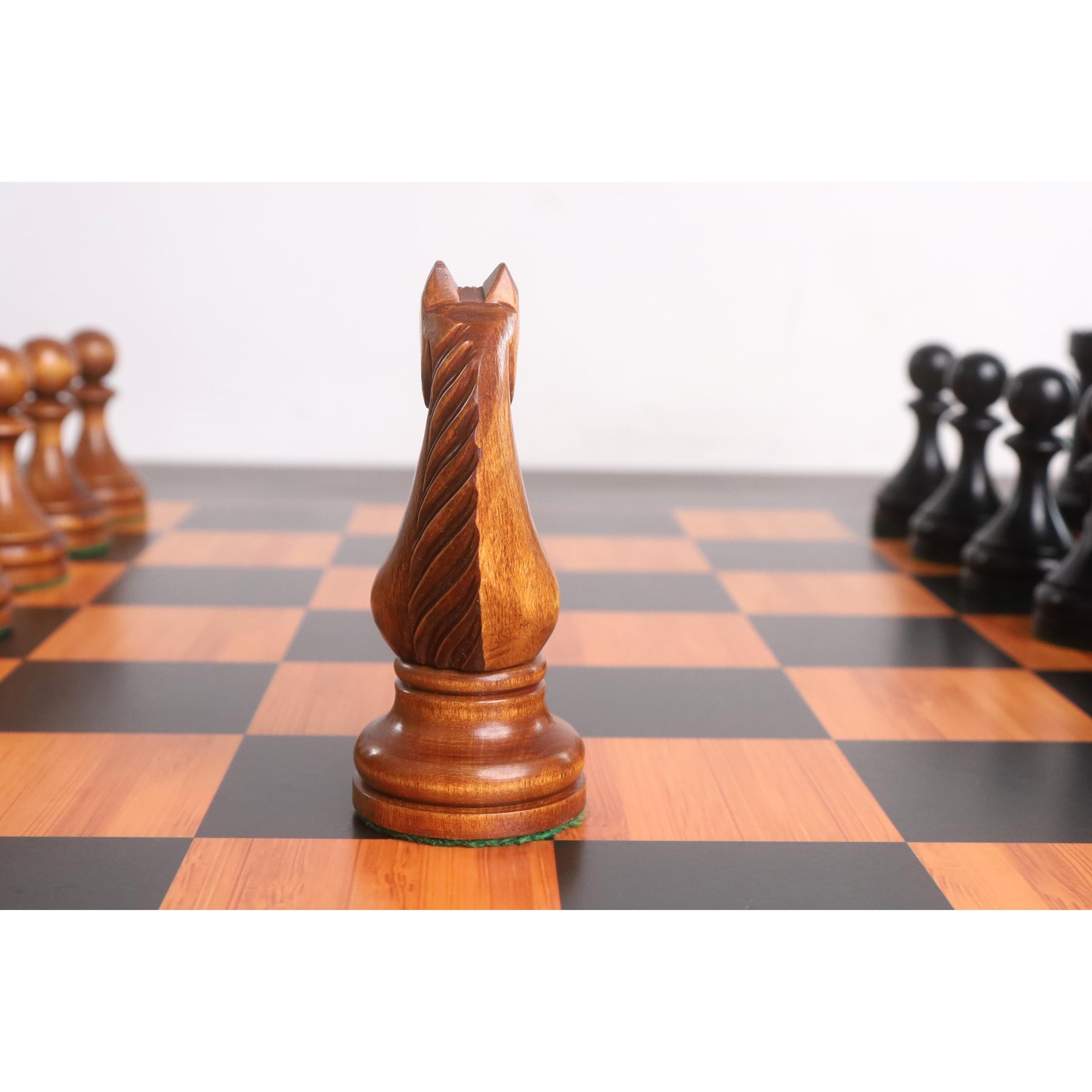 Botvinnik Flohr-II 1935 Chess Set – 4.4" King, Antiqued & Ebonised