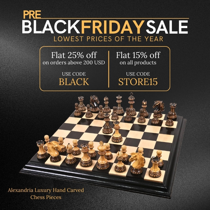 Buy Handcrafted Chess Pieces Sets & Boards at Royal Chess Mall