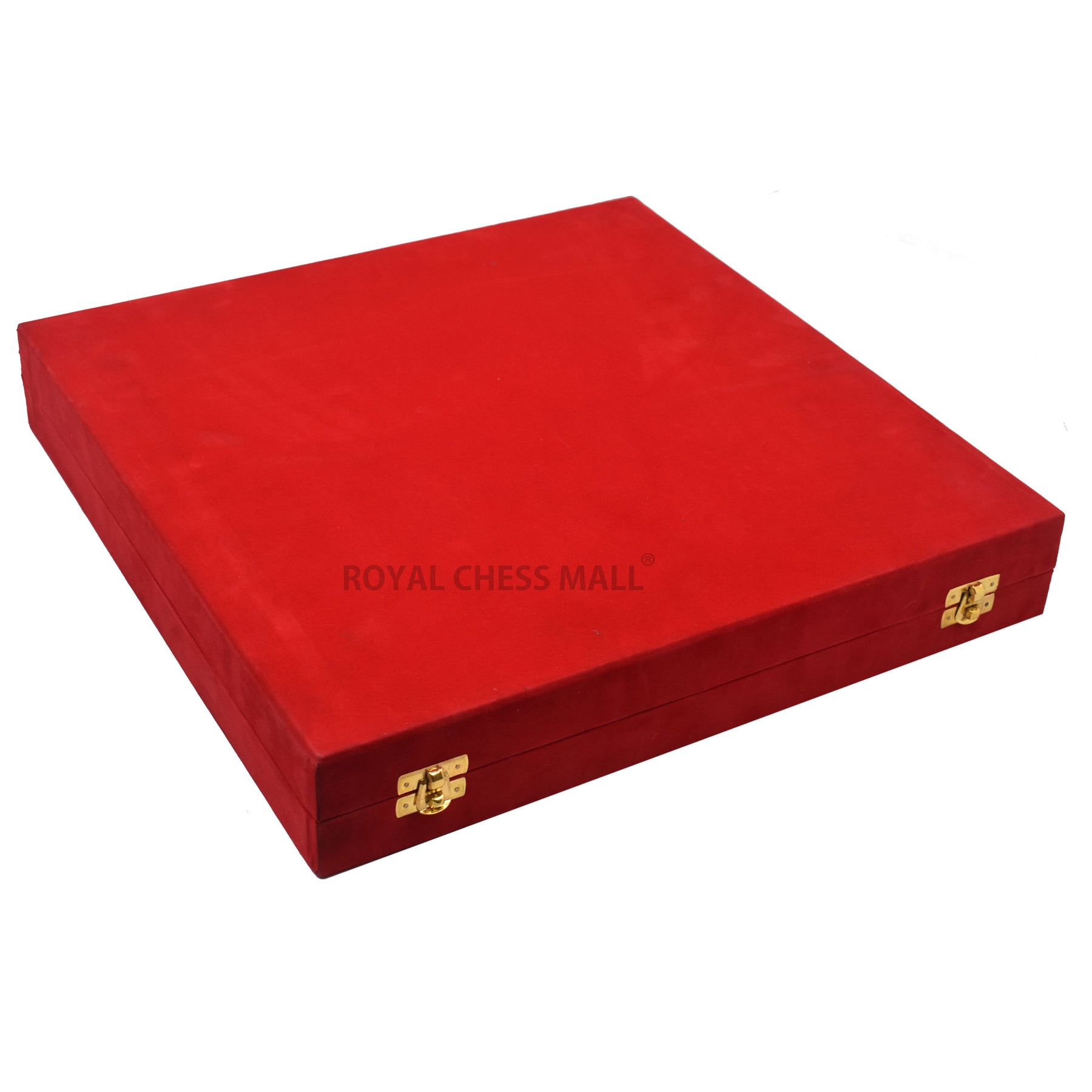 Soviet Inspired Brass Metal Luxury Chess Pieces & Board Set