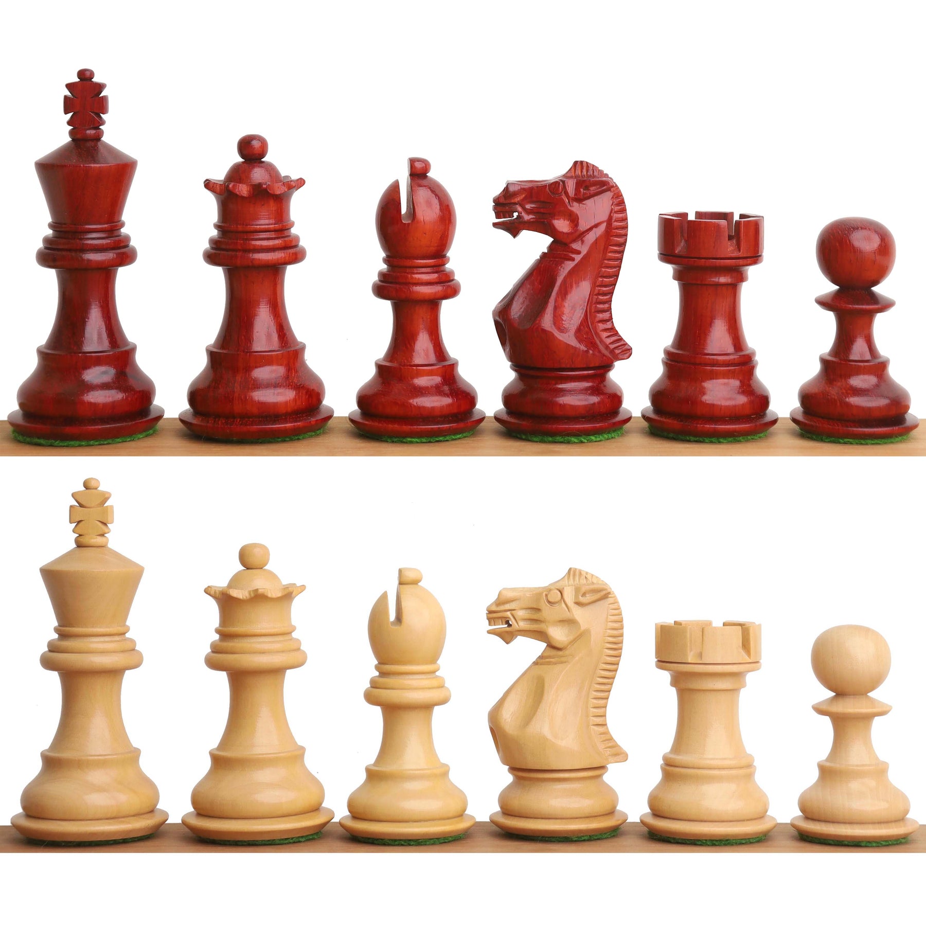 3.1" Pro Staunton Luxury Chess Set- Chess Pieces Only - Triple Weighte