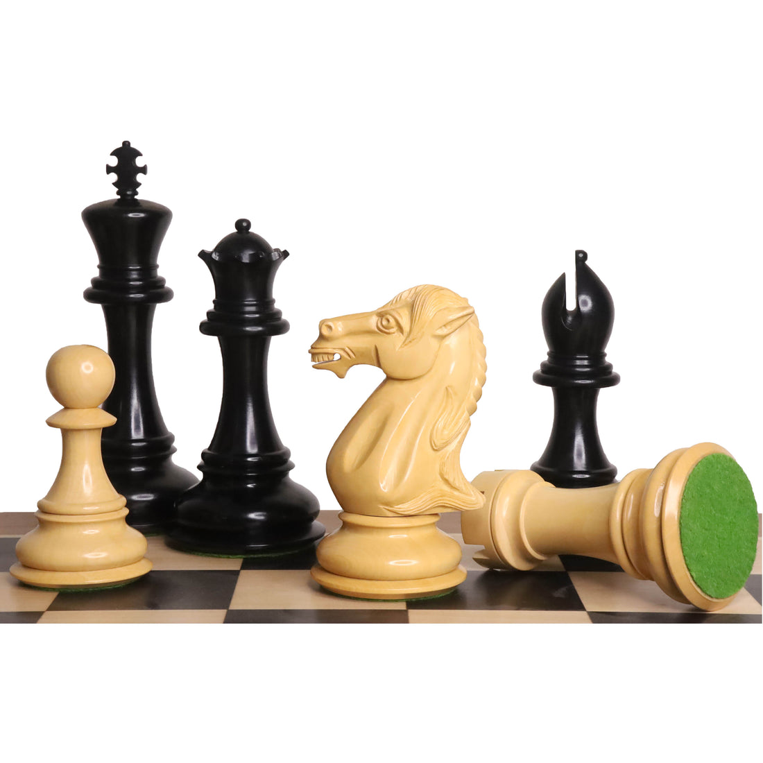 6.1" Mammoth Luxury Staunton Chess Set- Chess Pieces Only - Ebony Wood