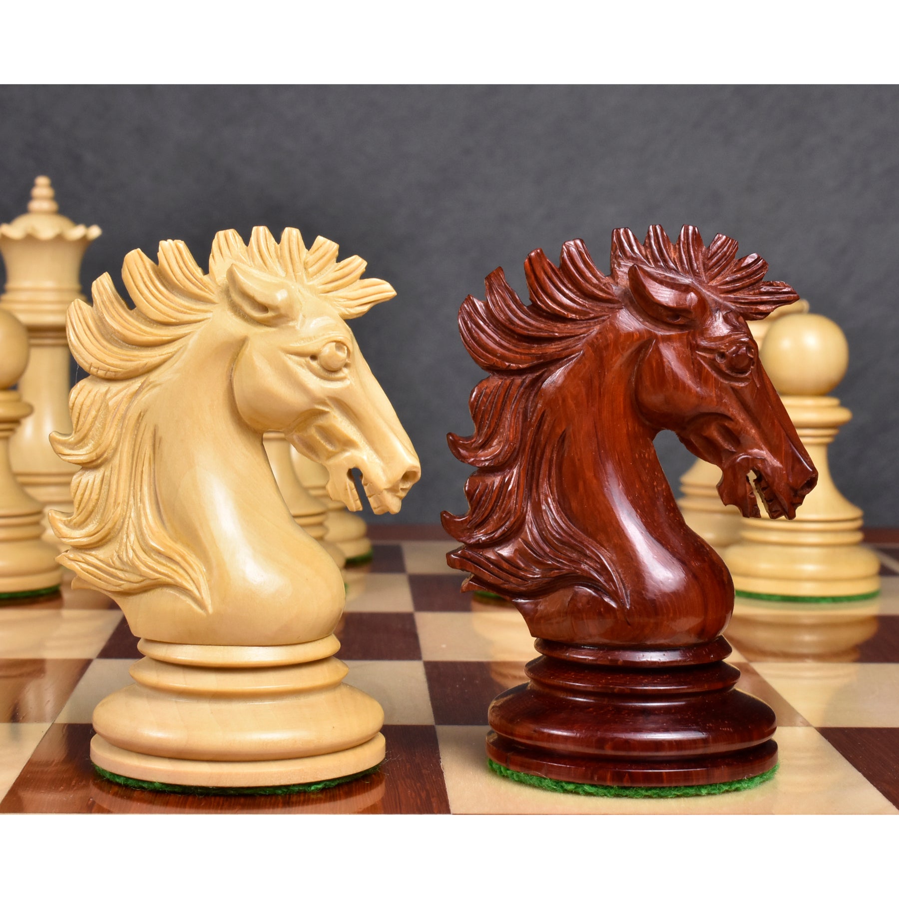 Alexandria Luxury Staunton Chess Pieces Only Set - Triple Weighted