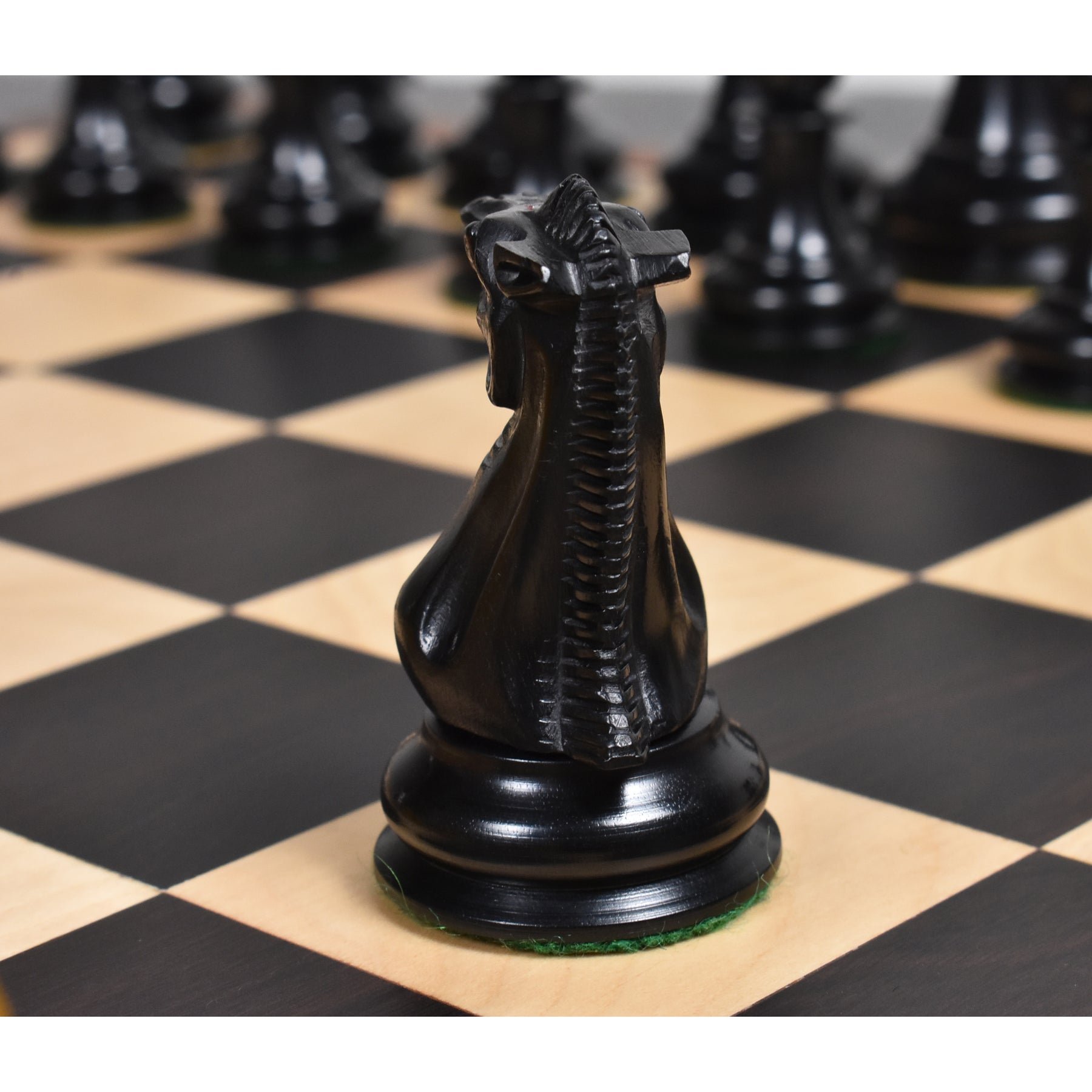 1849 Jacques Cook Staunton Chess Set - Ebony Wood -3.75"