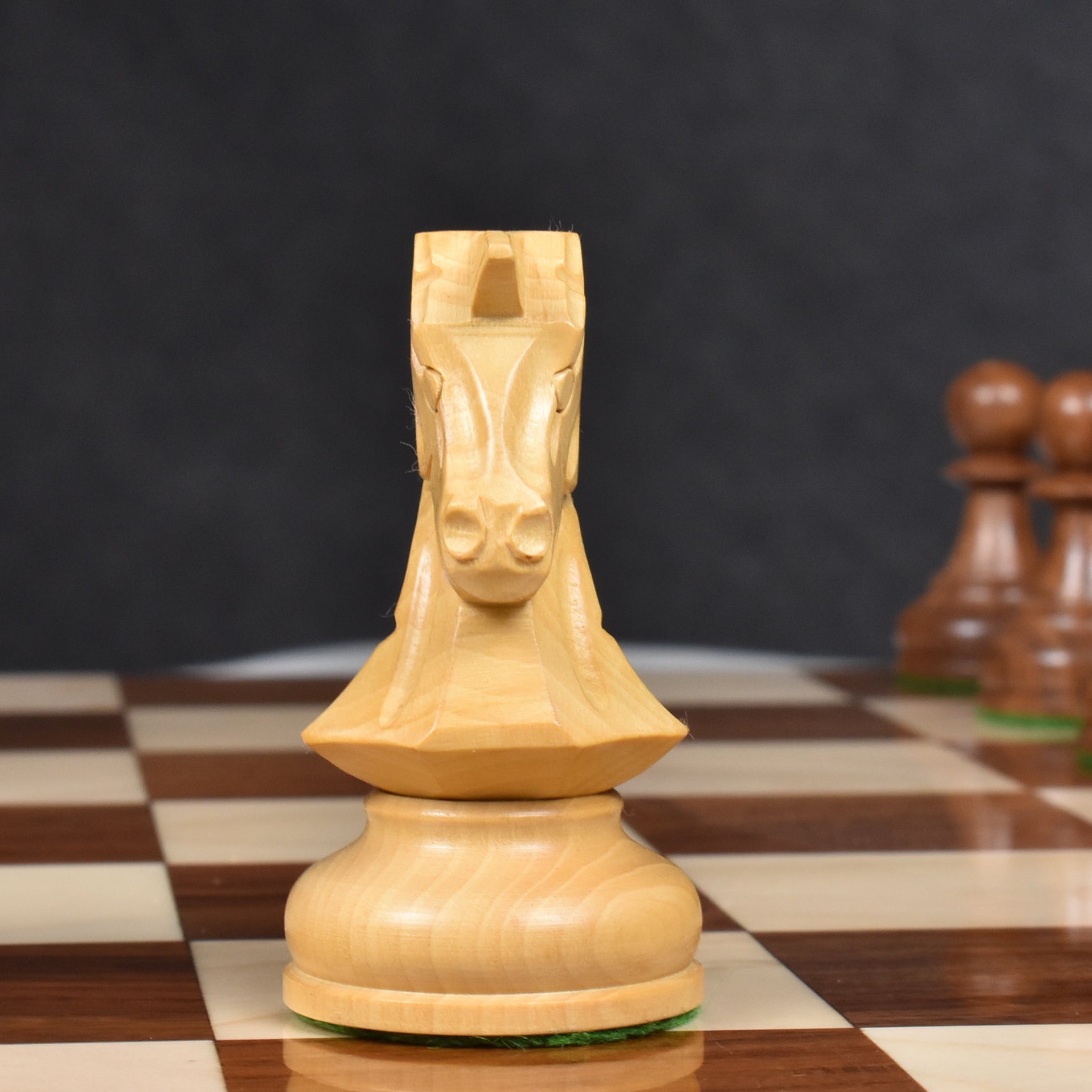 1970s' Dubrovnik Double Weighted Golden Rosewood Chess Set