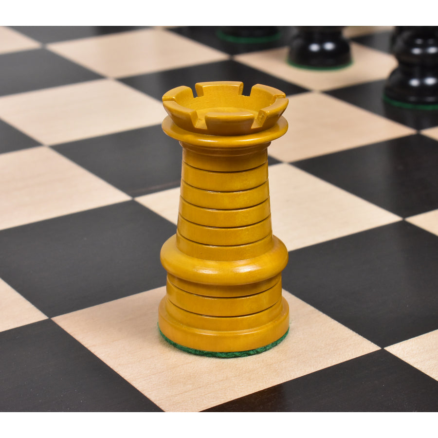 4.3" St. George Pre-Staunton Antiqued Boxwood Chess Pieces