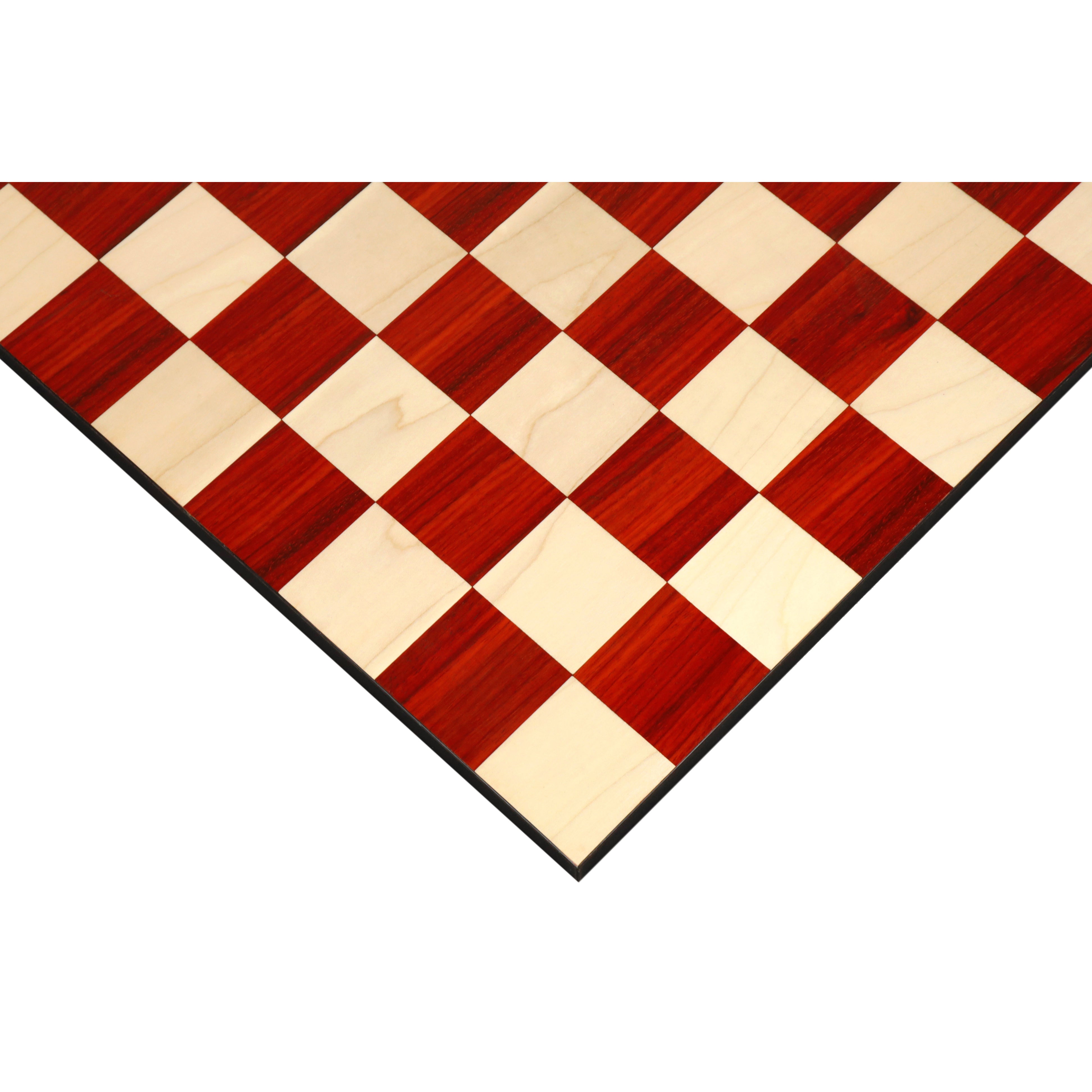 Borderless Chess Board - 55 Mm Square - Bud Rosewood & Maple Wood