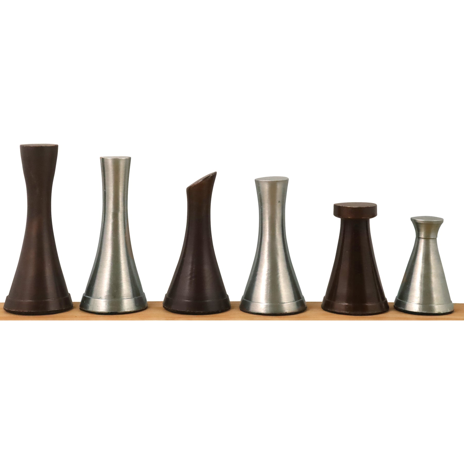 3.1" Brass Tower Chess Pieces & 15" Marble Board Chess Set