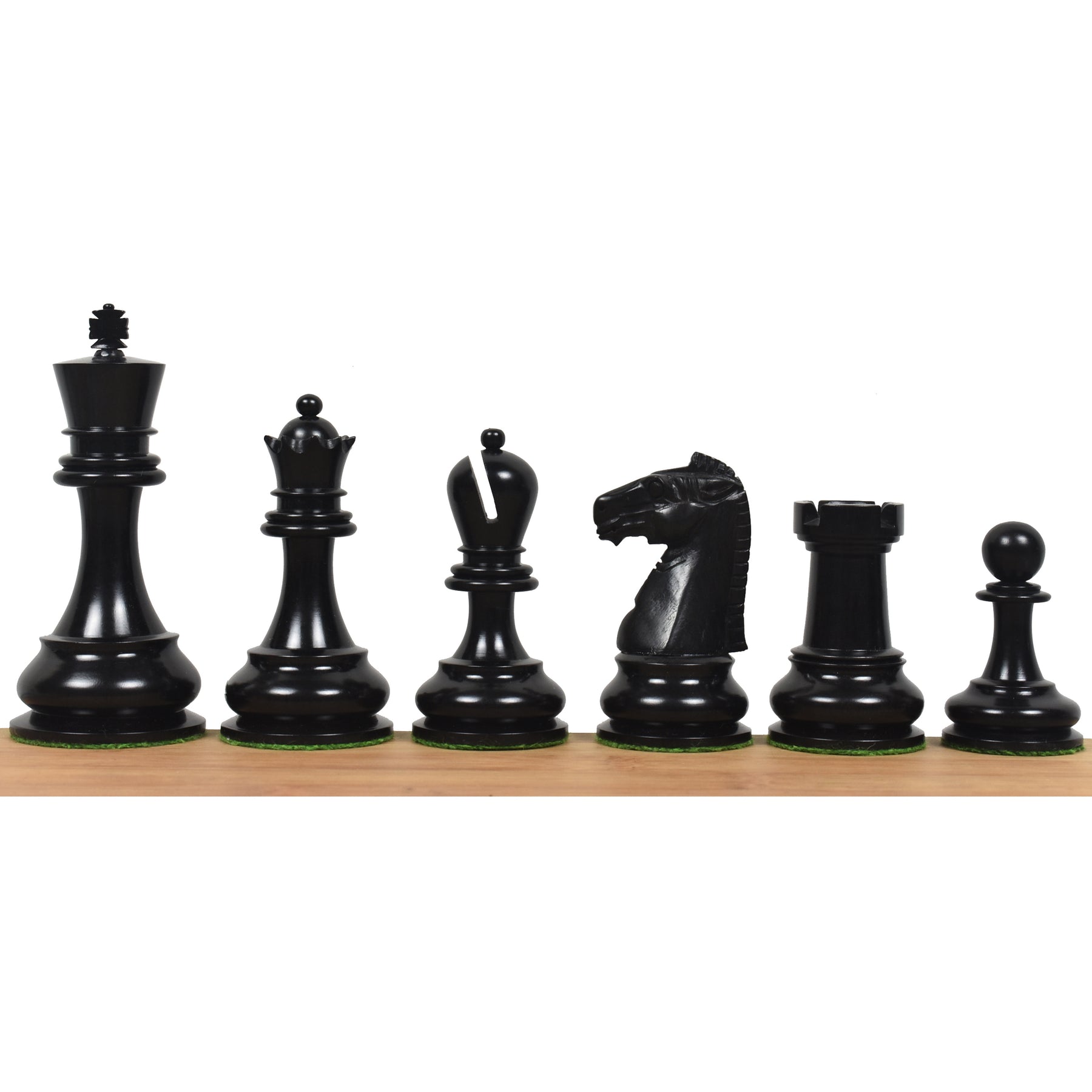 British Chess Company Chess Pieces Only Set - Ebony Wood
