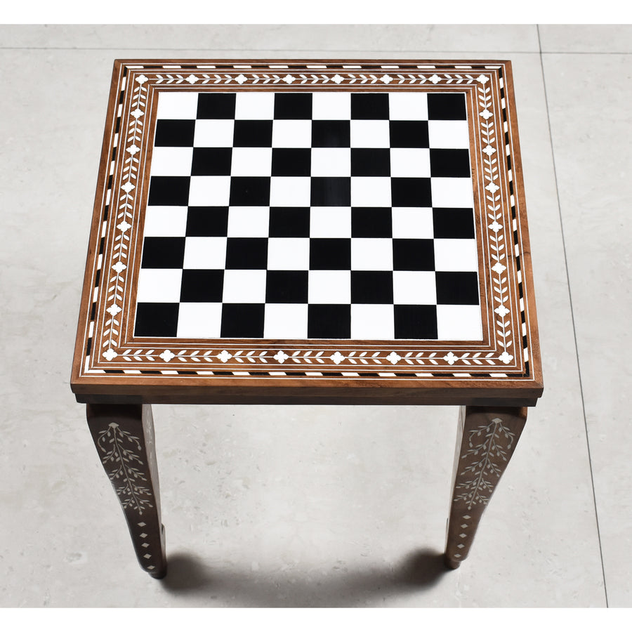 Buy 14" Library Series Wooden Chess Board Table - Golden Rosewood