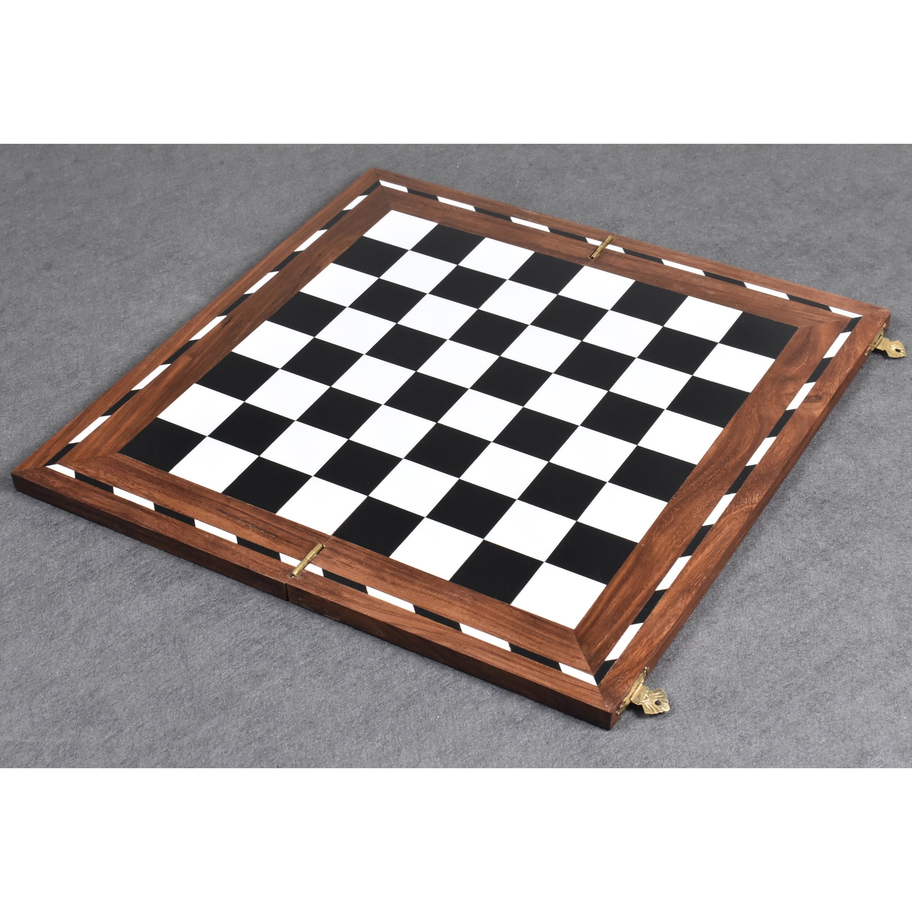 14" Library Series Wooden Folding Chess Board - Golden Rosewood & Acry