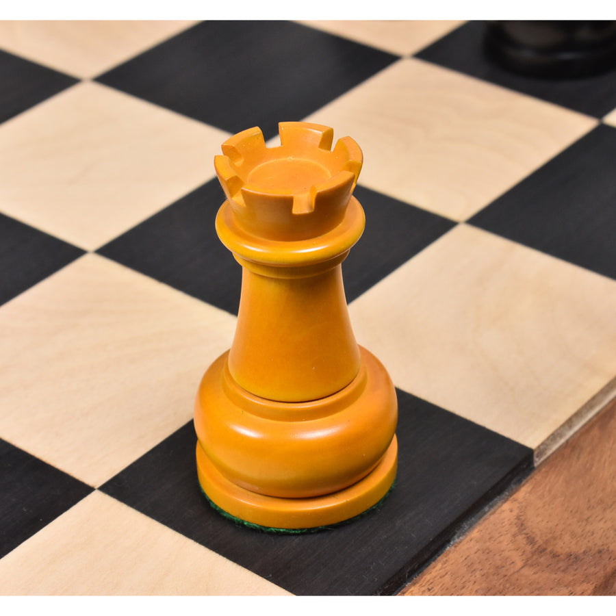 Soviet Championship Tal Chess - Antiqued Boxwood - 4" King