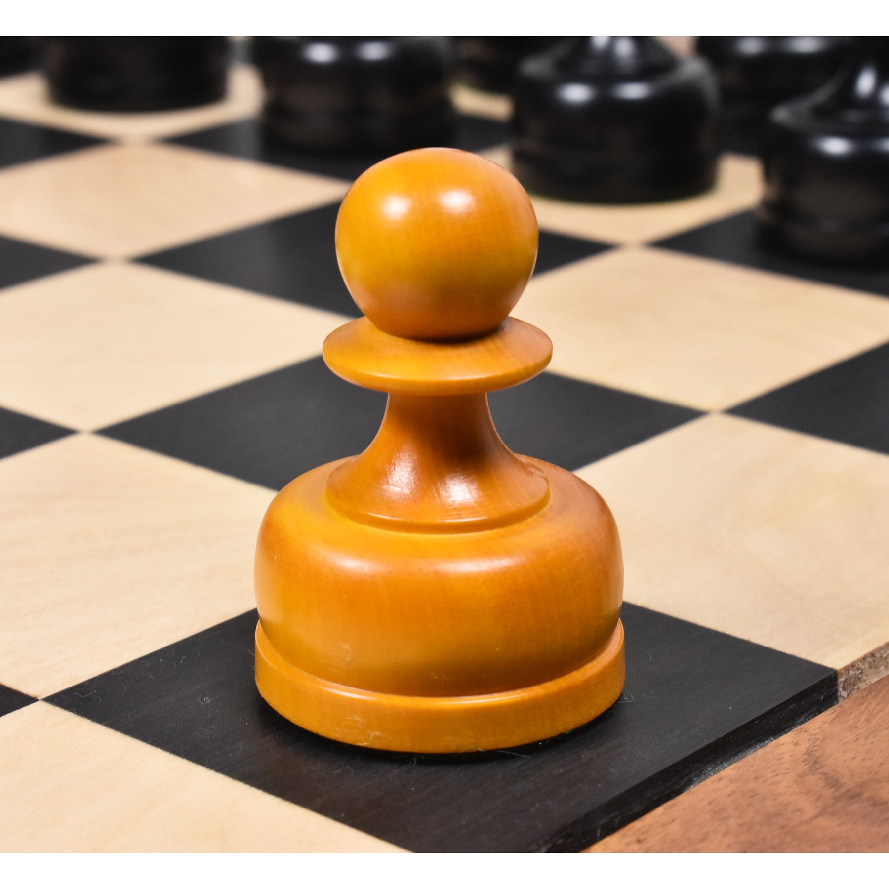 Soviet Championship Tal Chess - Antiqued Boxwood - 4" King