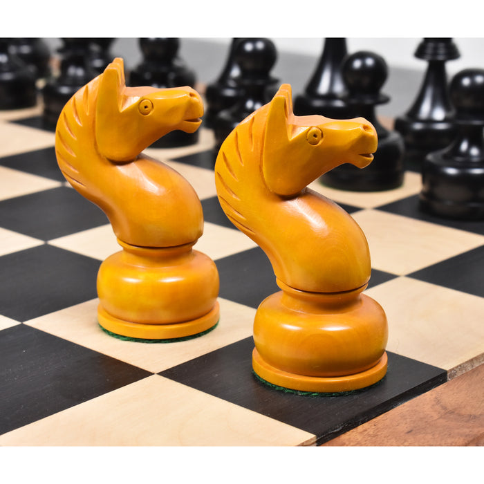 Soviet Championship Tal Chess - Antiqued Boxwood - 4" King