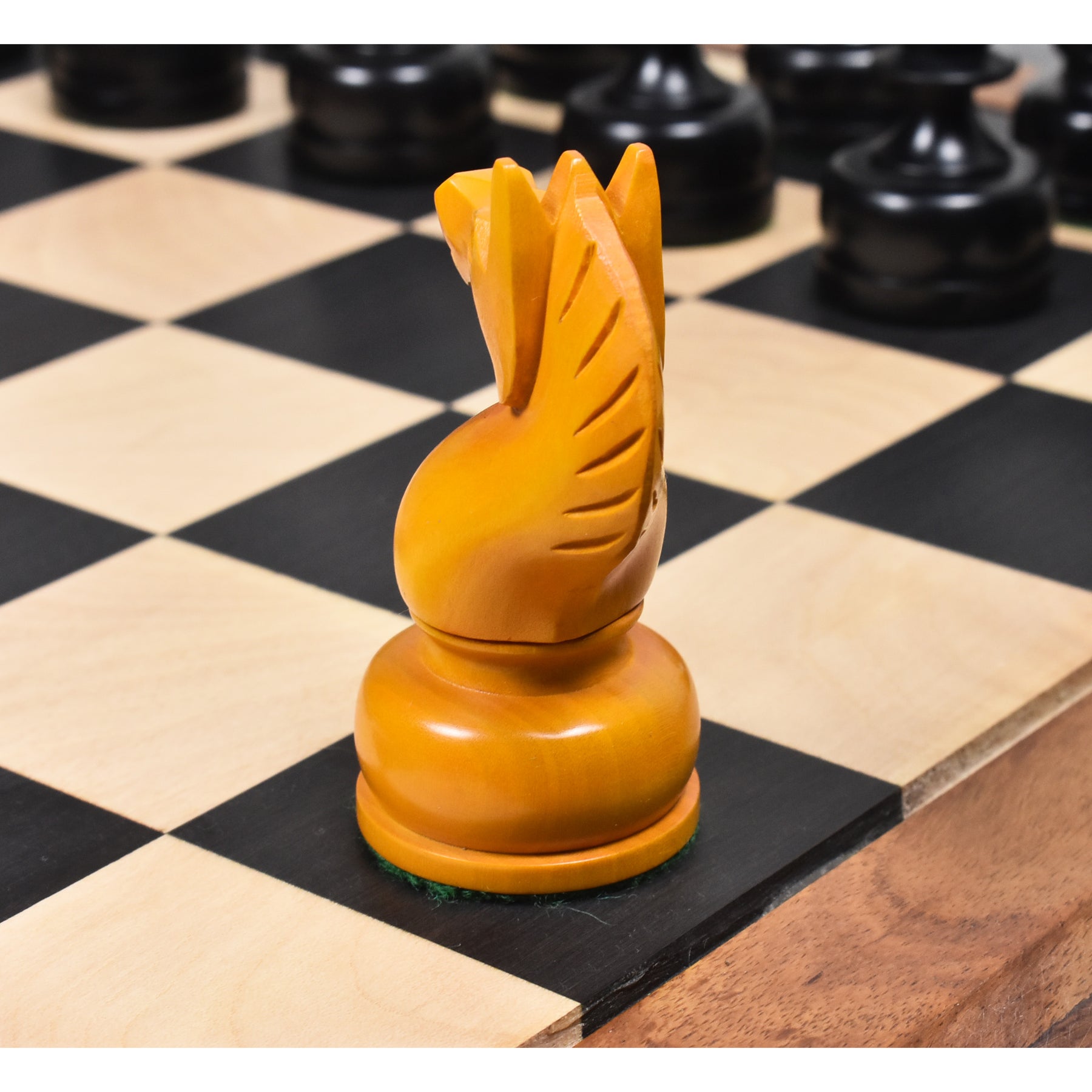 Soviet Championship Tal Chess - Antiqued Boxwood - 4" King