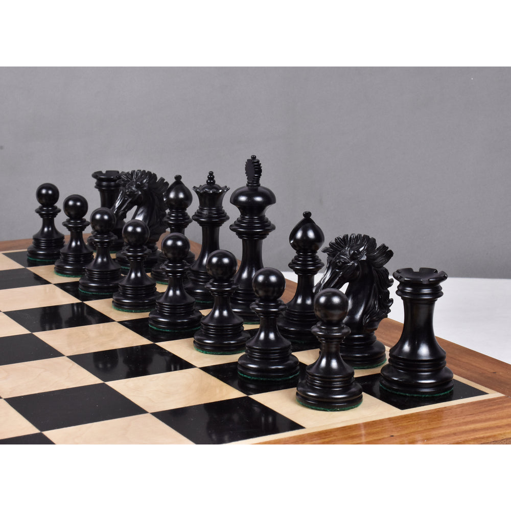 Alexandria Luxury Staunton Chess Pieces Only Set- Ebony Wood- Triple ...