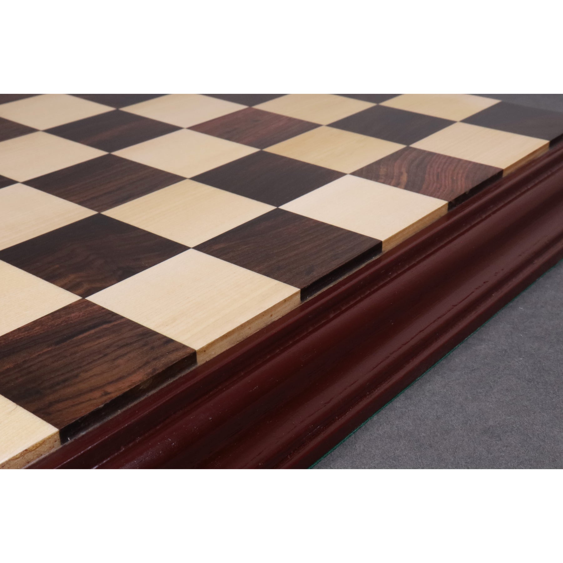 21" Rosewood & Maple Wood Luxury Chess board with Carved Border- 57mm ...