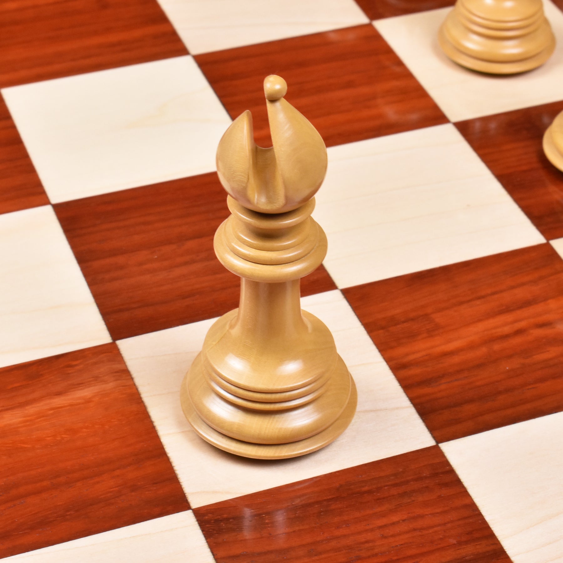 4.6" Arthur Bud Rosewood Luxury Staunton Chess Pieces Only