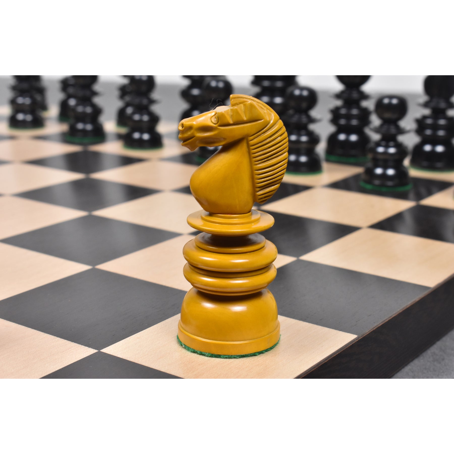 4.3" St. George Pre-Staunton Antiqued Boxwood Chess Pieces